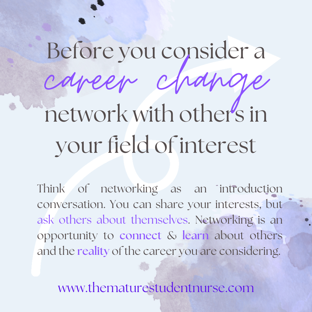 Career-Change Networking Tips: Questions to Ask – The Mature Student Nurse